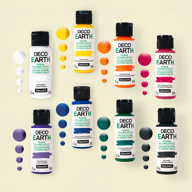 DecoEARTH Basic Brights Reclaimed Acrylic Paint Set