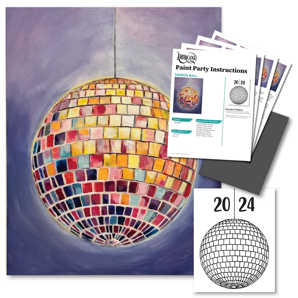 Mirror Ball Paint Party Kit - 16x20