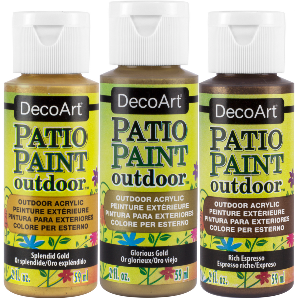 DecoArt Patio Paint Outdoor Acrylics Metallic Paints